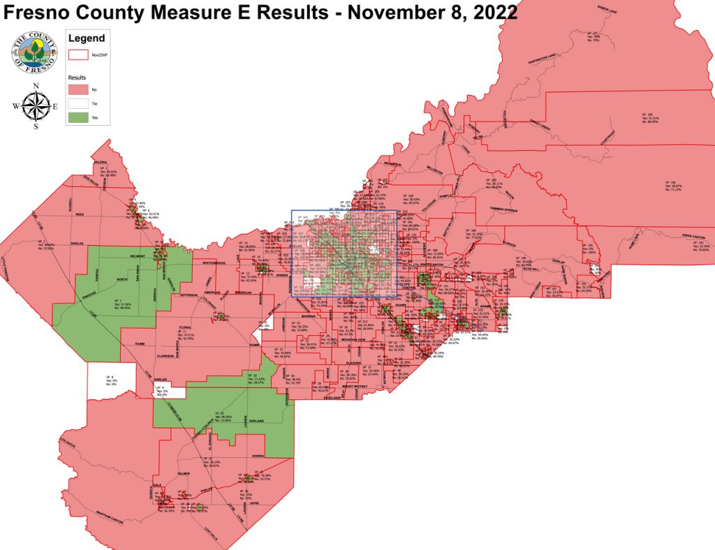 Who Voted Down Measure E in 2022? Voter Map Tells the Story - GV Wire ...
