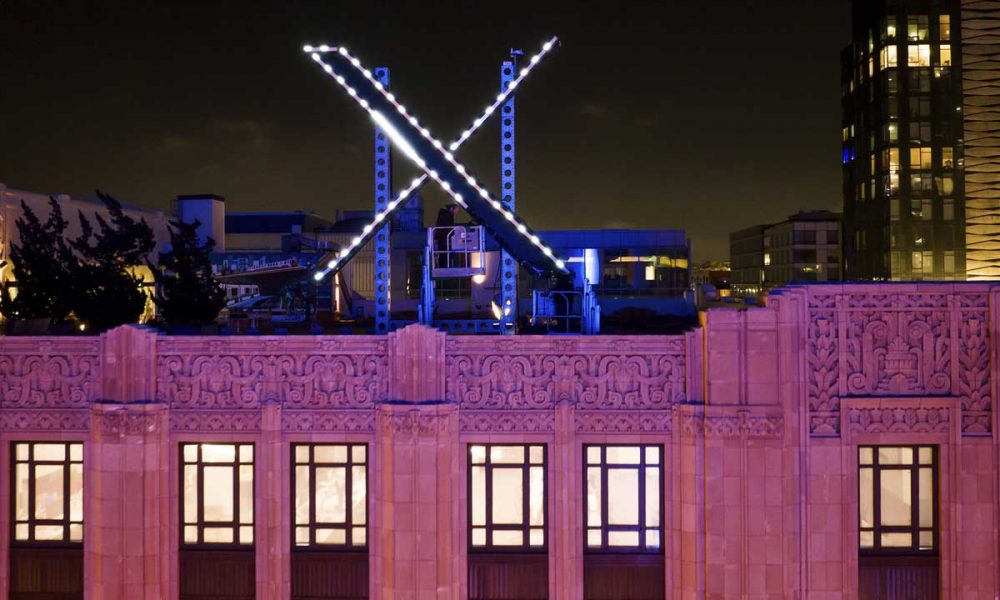 Brightly Flashing ‘X’ Sign Removed From Building That Was Twitter’s ...