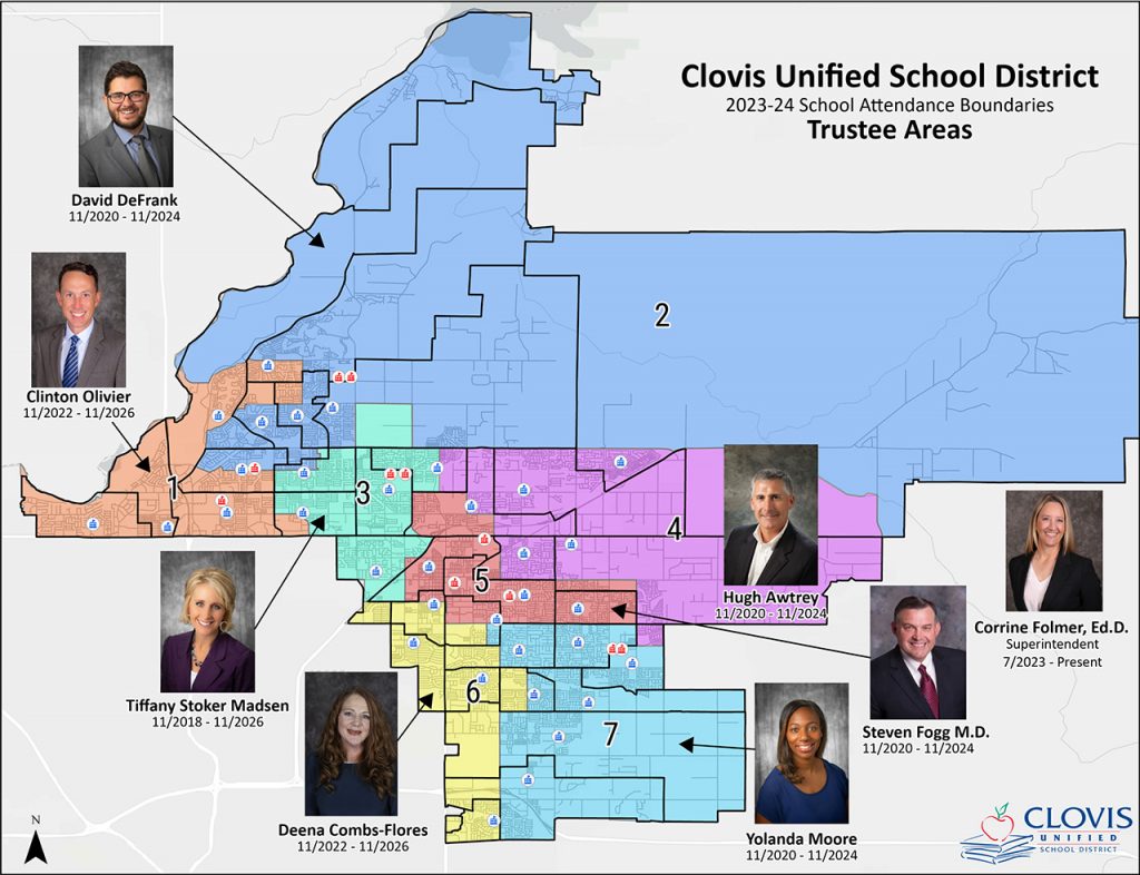 Two Maps Under Consideration for Clovis Unified Trustee Area Elections ...